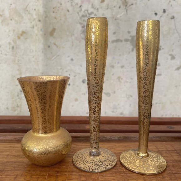 Ransgil Crystal | Accents | Vintage Ransgil Crystal 22k Gold Overlay ...